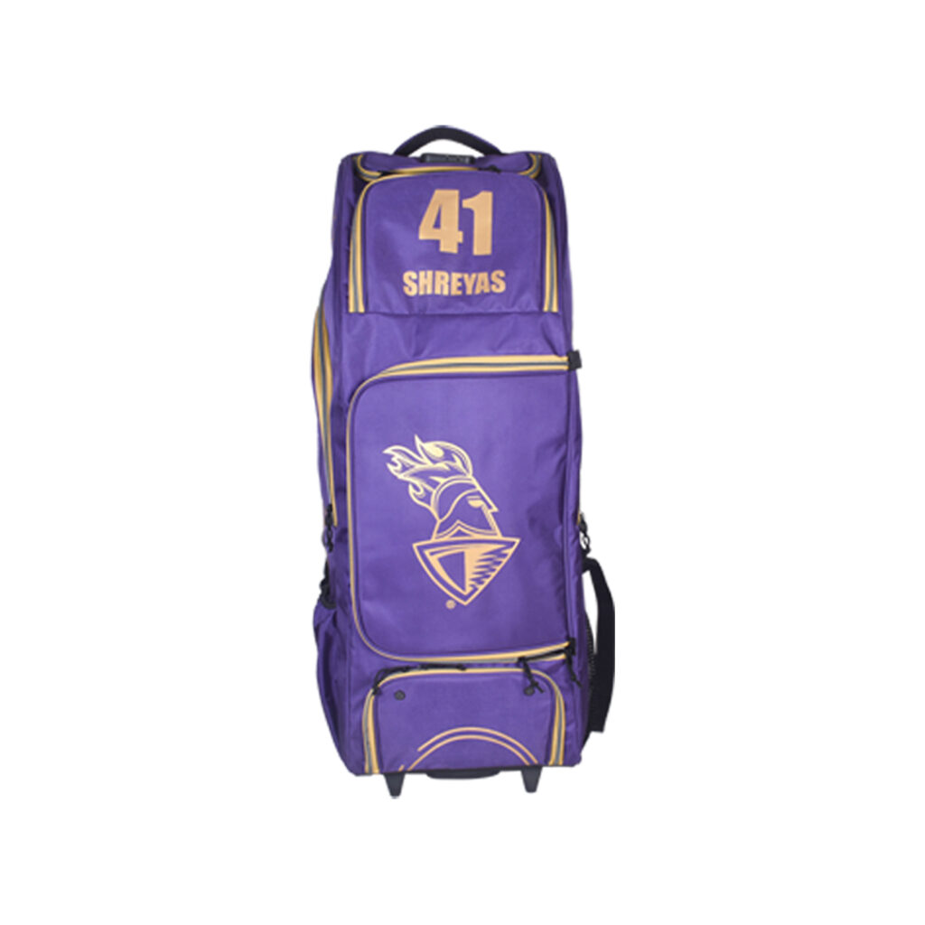 CUSTOMIZED IPL TEAM KKR CRICKET KIT BAG, DUFFLE WHEELIE & BACKPACK ...