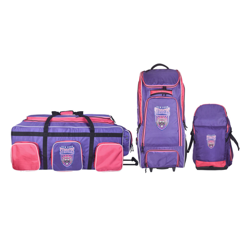 T10 LEAGE TEAM NEWYORK STRIKERS CRICKET TROLLEY BAG, TRAINING DUFFLE ...